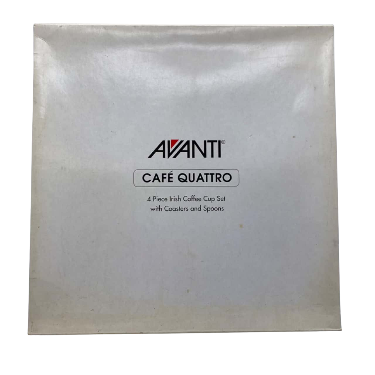 Avanti Cafe Quattro 4 Pc Irish Coffee Cup Set w/ Coasters + Spoons (s ...