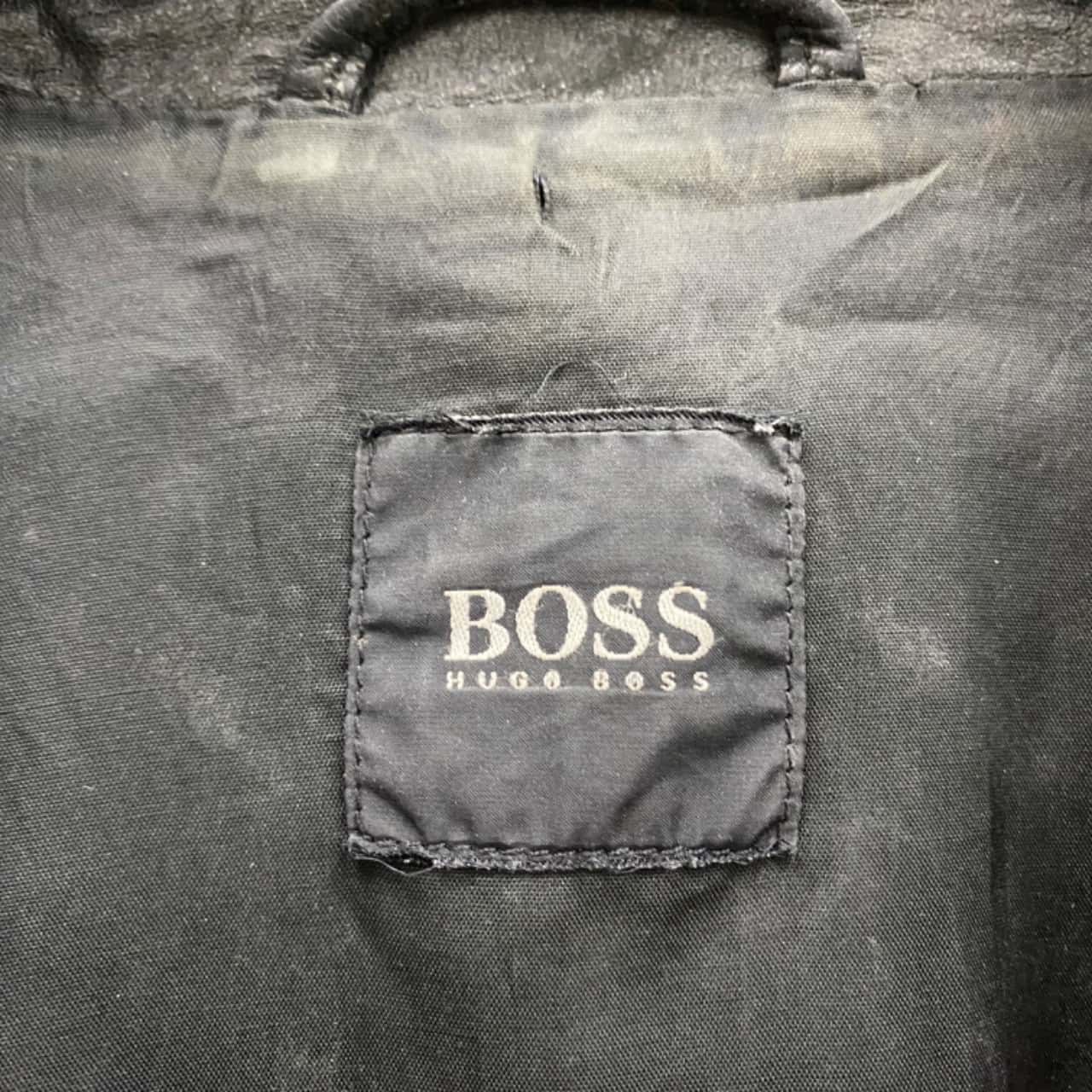 Hugo Boss Mens Size S Viscose Jacket Black