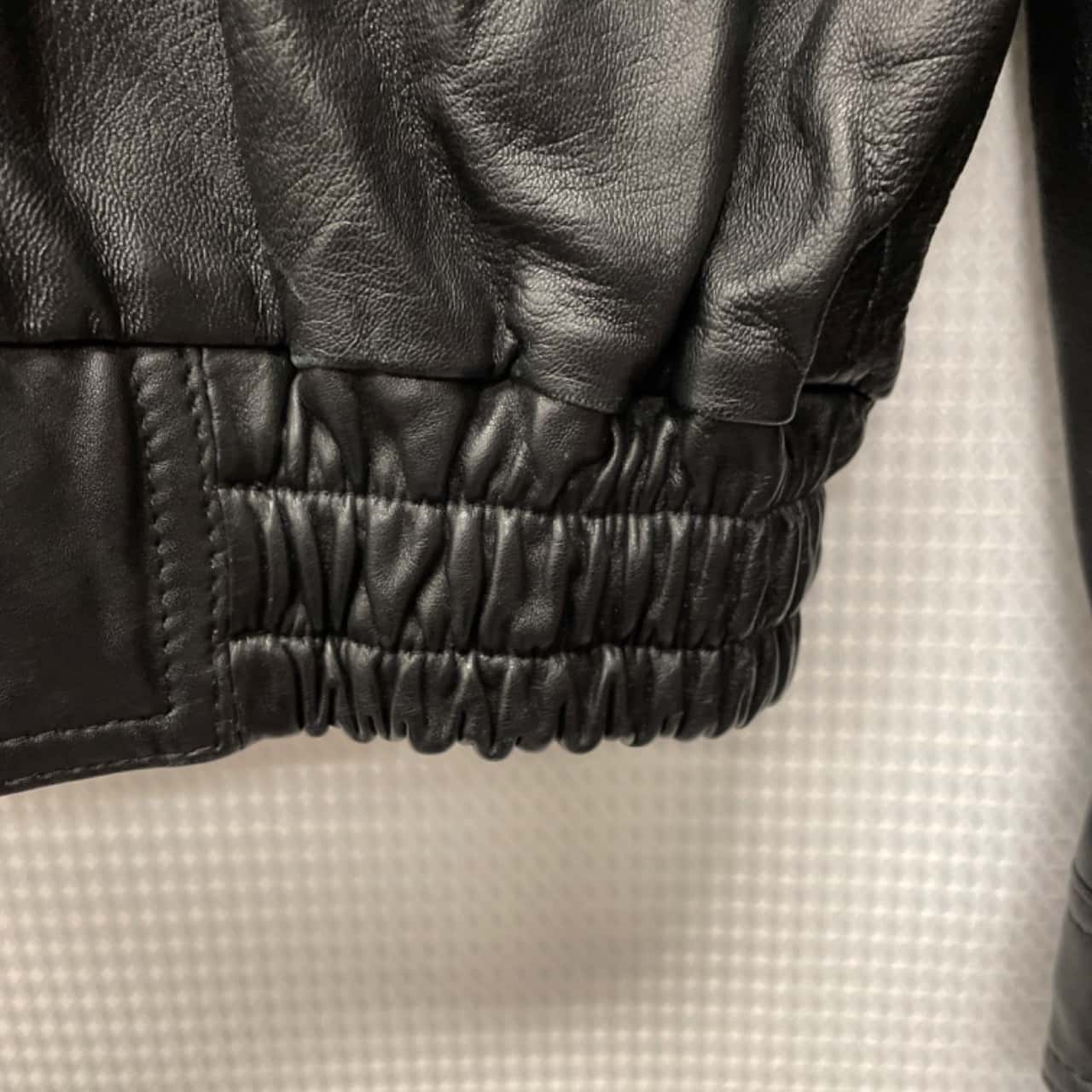Grejina Mens Vintage Size M Leather Jacket Black (s)