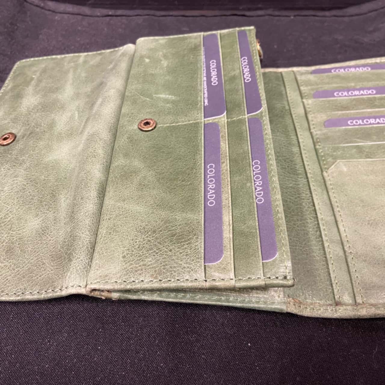 Colorado Green Leather Large Trifold Wallet(s)