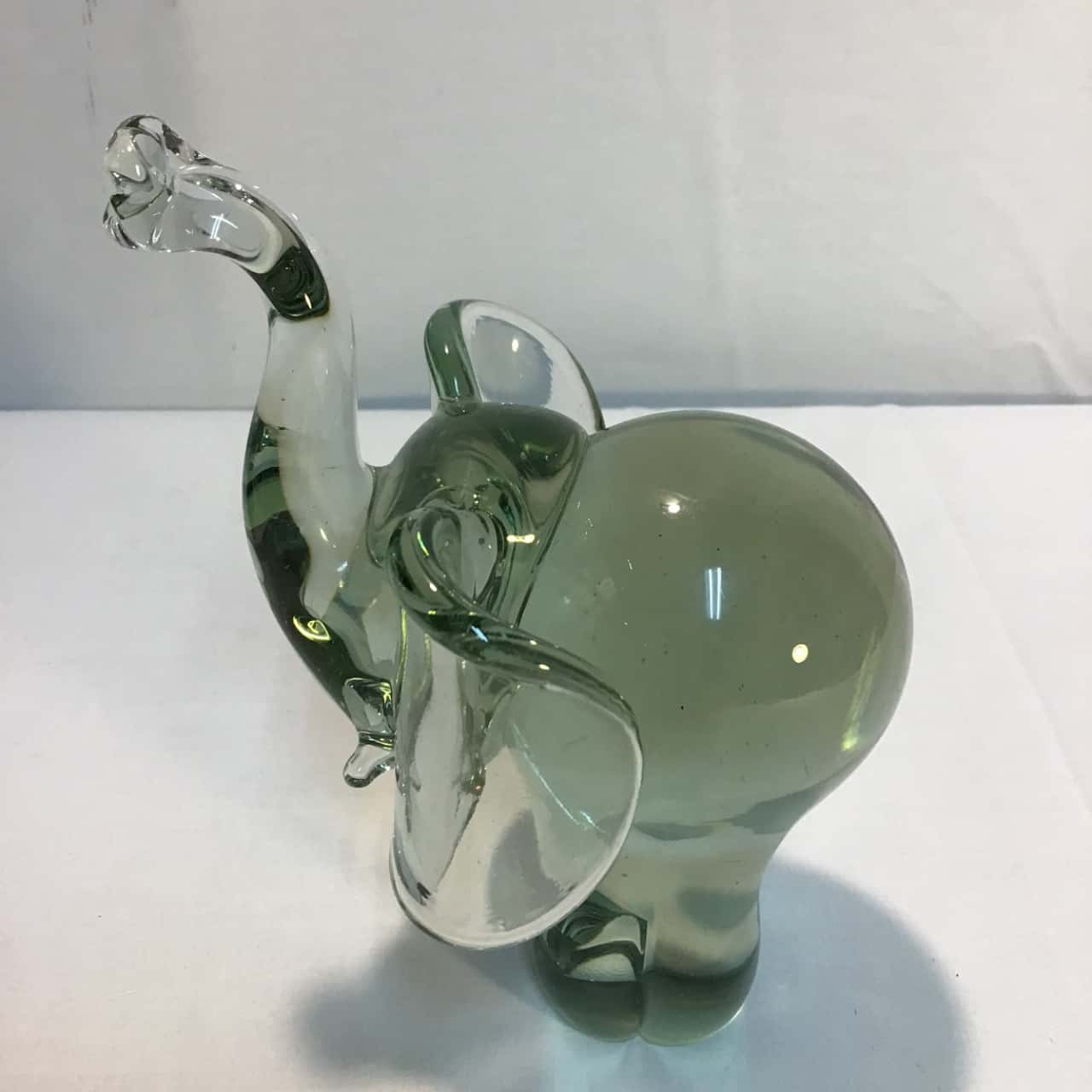 Glass Elephant Paperweight Figurine(s)
