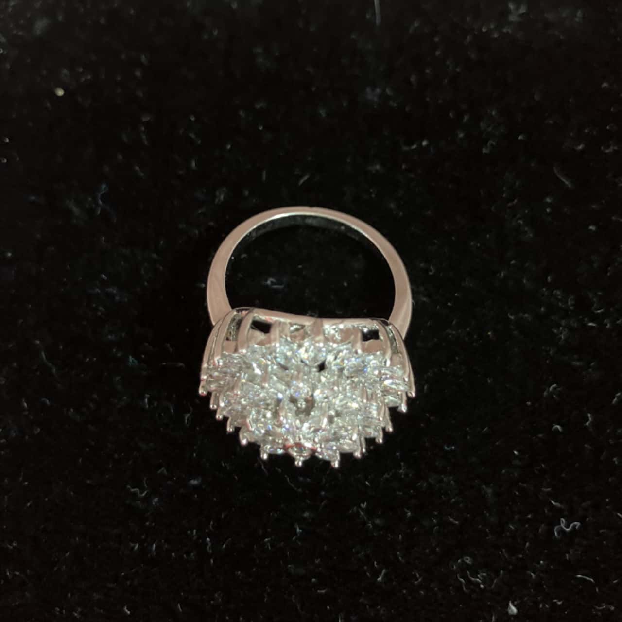 Women's Diamante Three Circle Layer Ring (s)