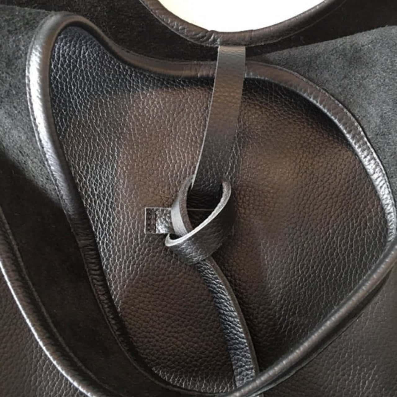 WOMENS 1964 THE LABEL LEATHER TOTE BAG BLACK