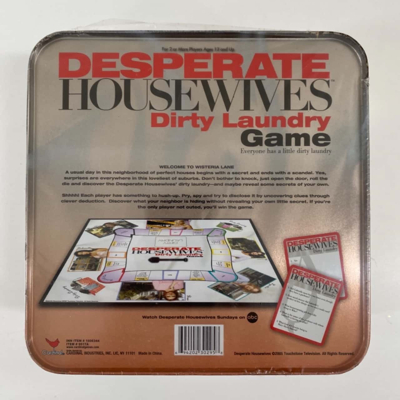 Desperate Housewives Dirty Laundry Game - New Sealed In Tin