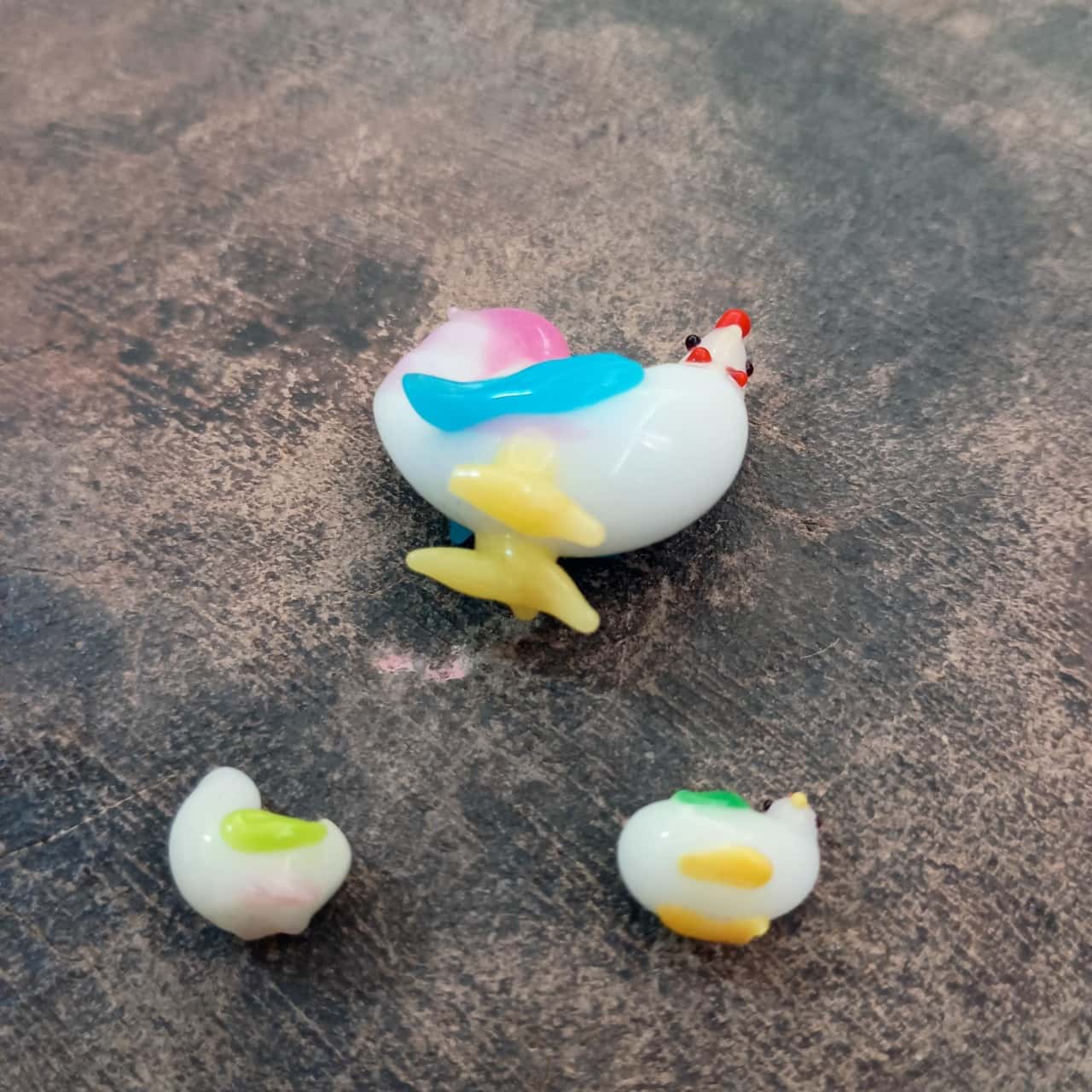 Vintage Miniature Glass Chicken & Chicks(s) - Used Good | Salvos Stores