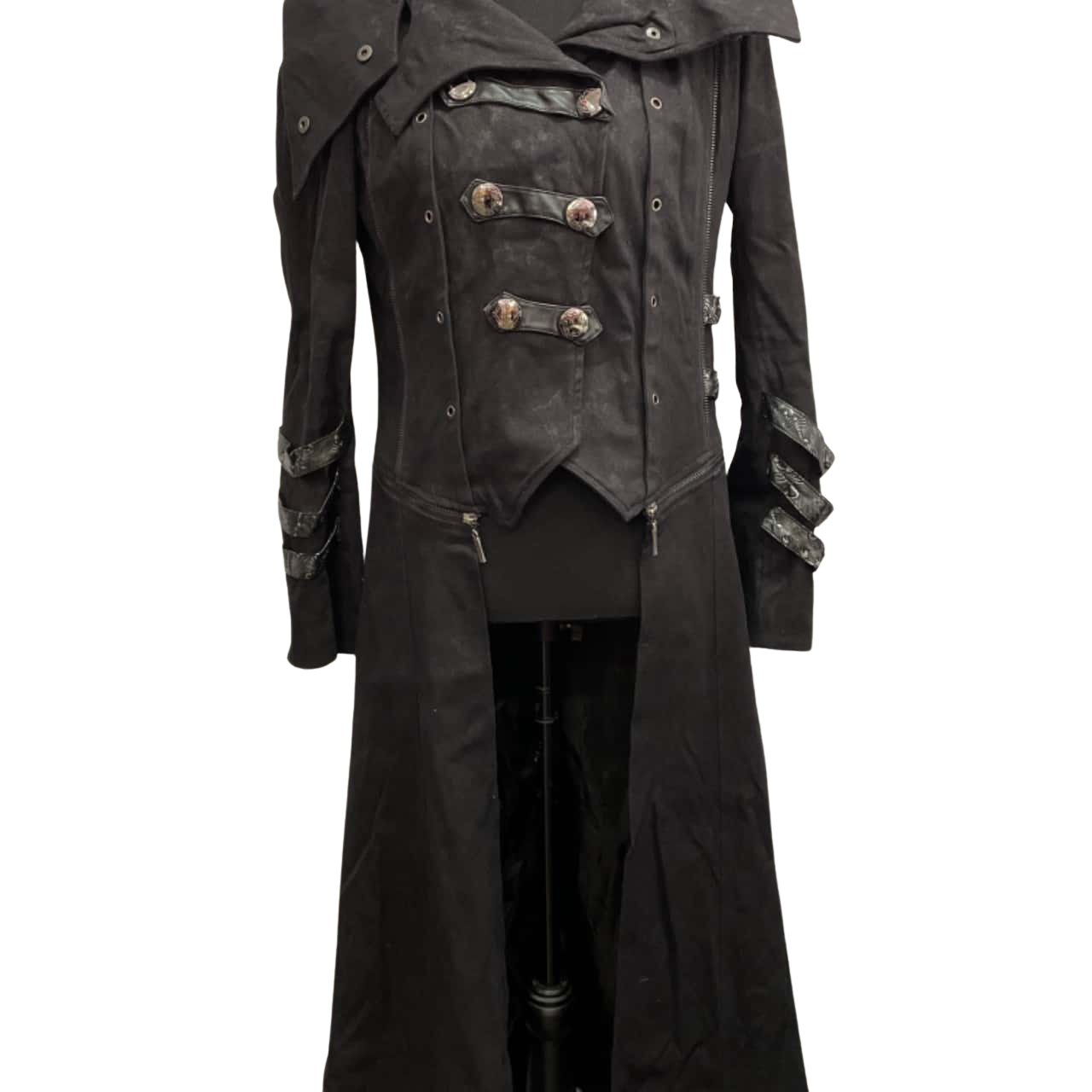 Punk Rave Womens Size XL Winter Coat Black (s)