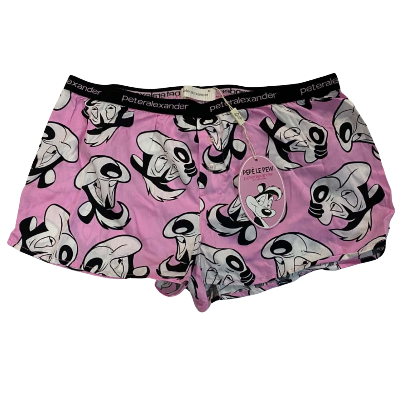 Peter Alexander/ Looney Tunes Pepe Le Pew Womens Size M Shorts ...