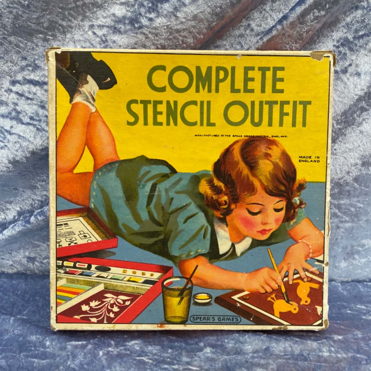 Vintage Complete Stencilling Outfit