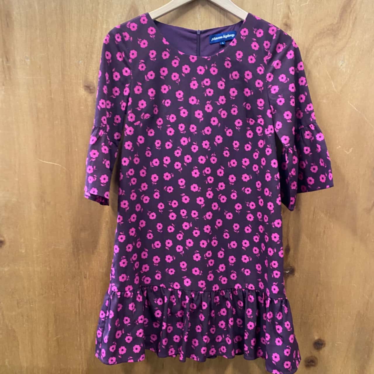 Princess Highway Purple & Pink Daisy Print Dress Size 6(s)