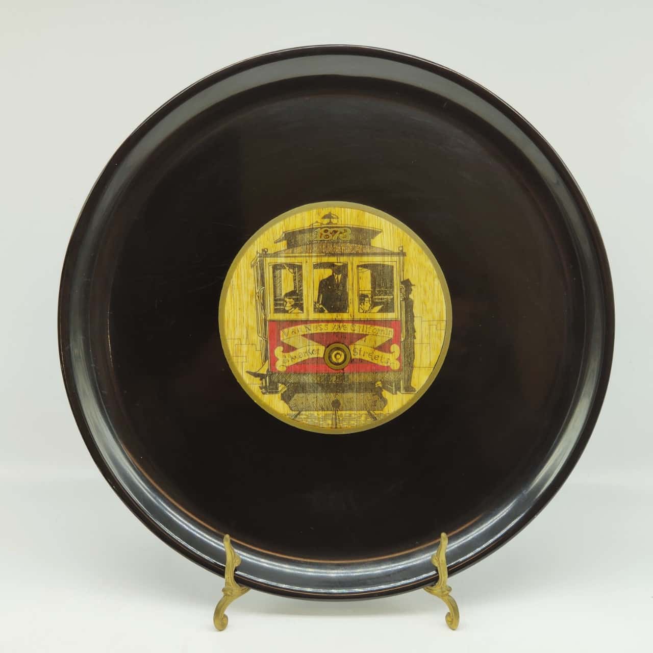 Couroc Of Monterey California Serving Plate Decorated With A San ...