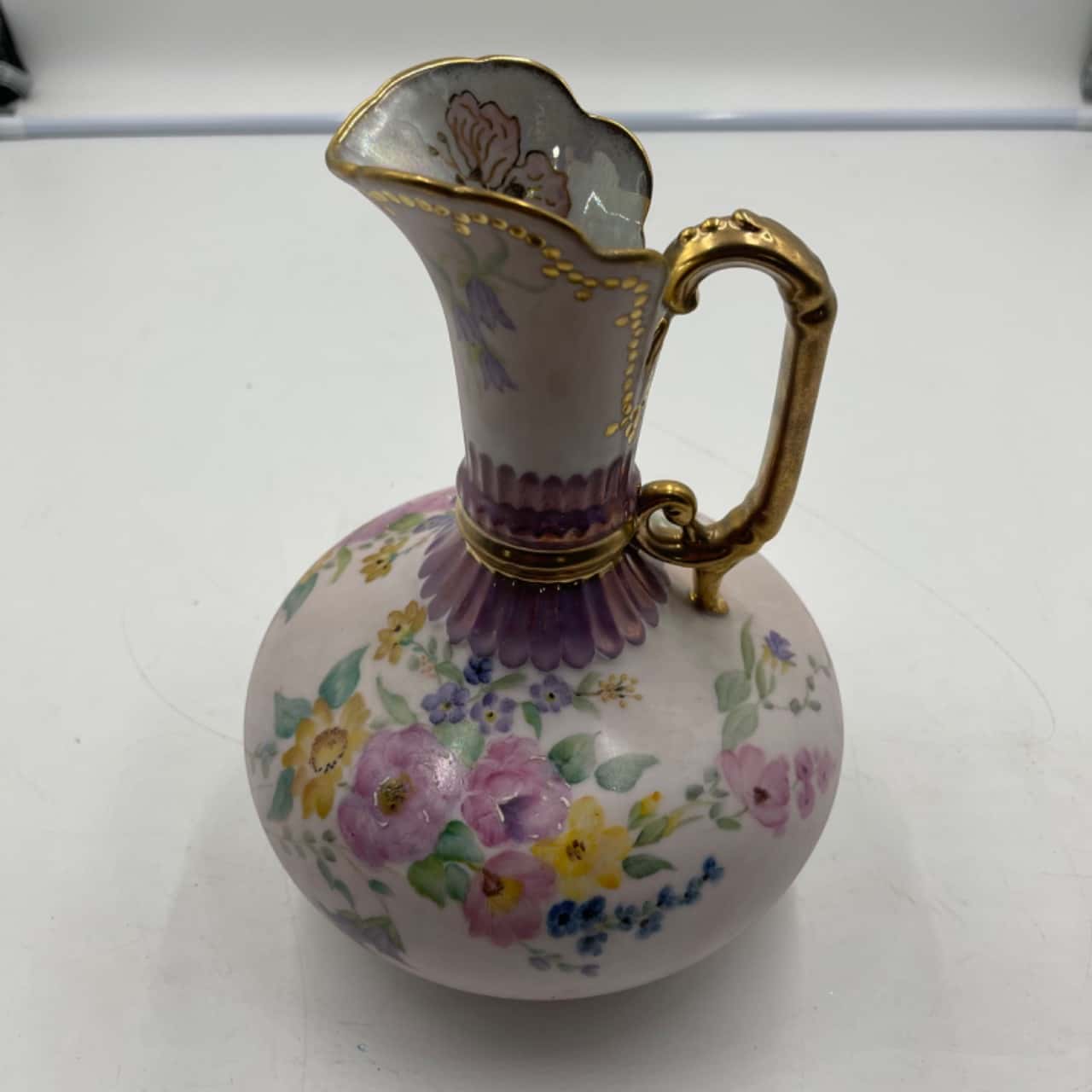 Hand-painted floral decanter water pitcher(s)