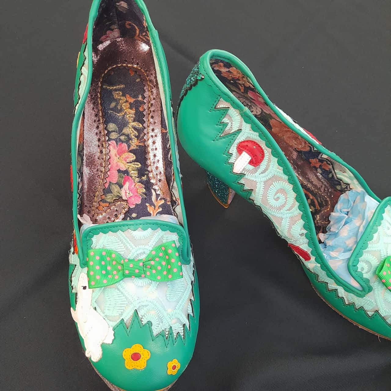 Irregular Choice Womens Shoes Green (s)