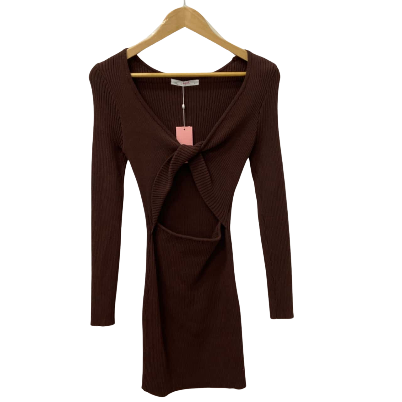 NEW Supre Women's Size L Midi Dress Brown