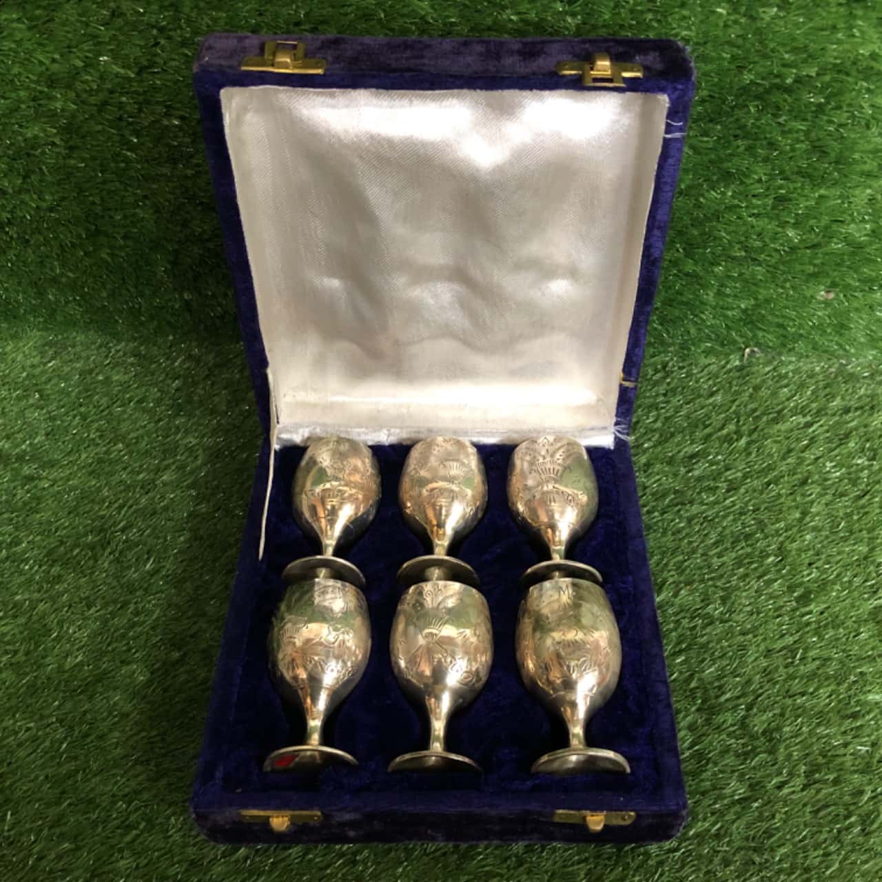 Vintage Metal Miniature Goblets x 6 (Boxed)(s)