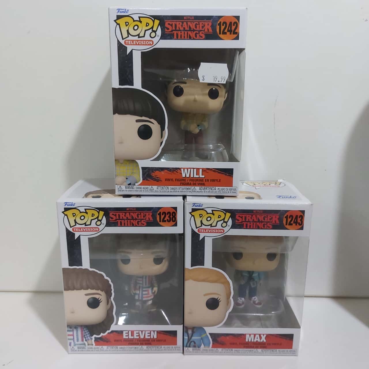 Funko Pop! Stranger Things Bundle Set (1242/1238/1243)(s)