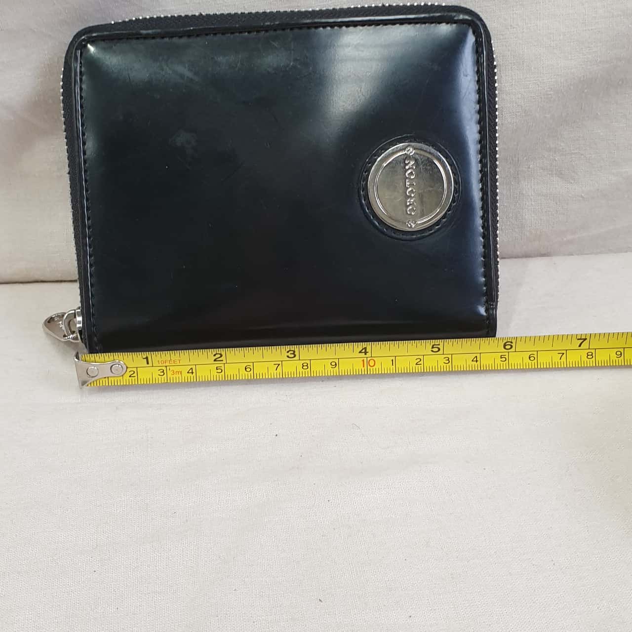 Oroton Wallet. Patent Black. (s)