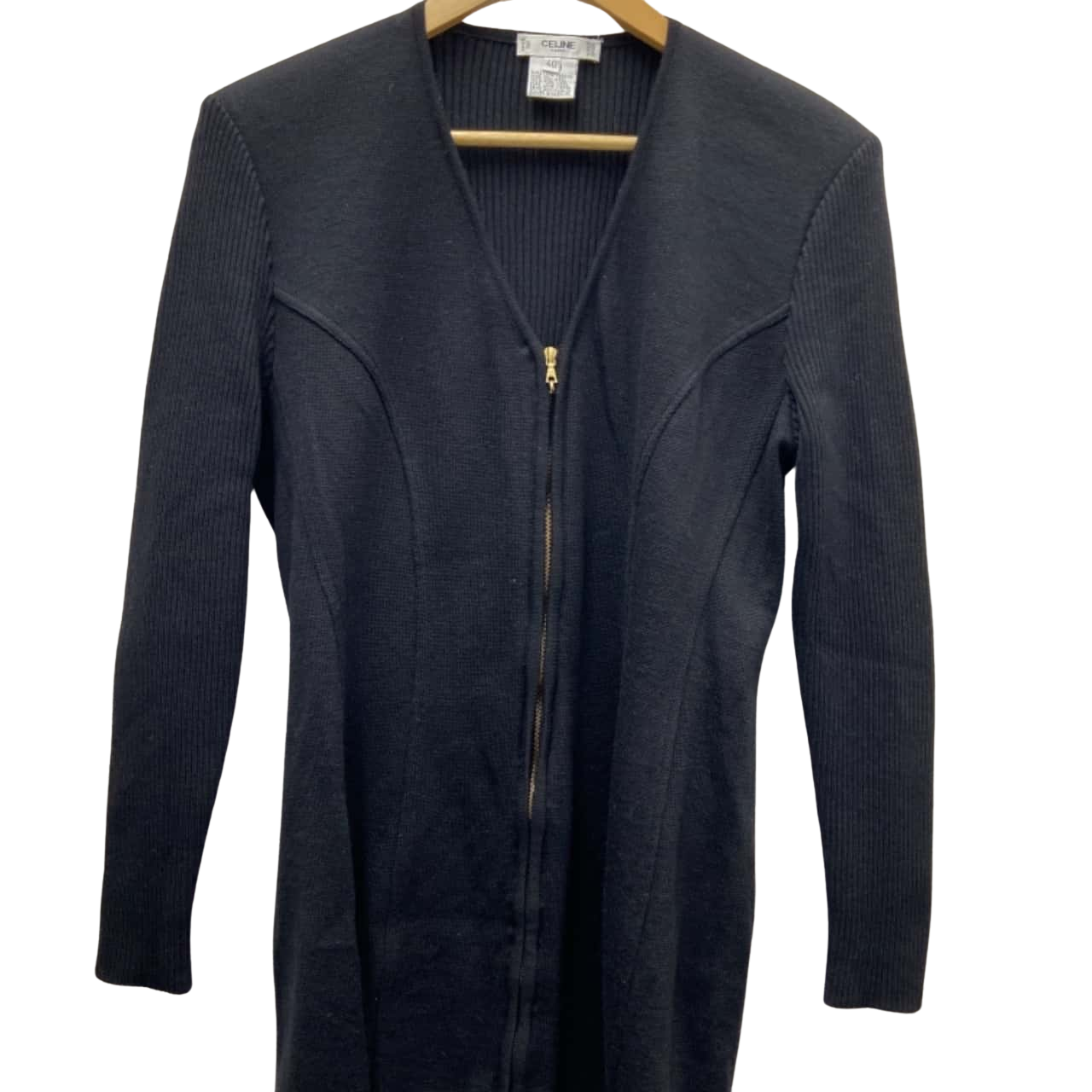 Celine Womens Size 40 Cardigans Black (s)