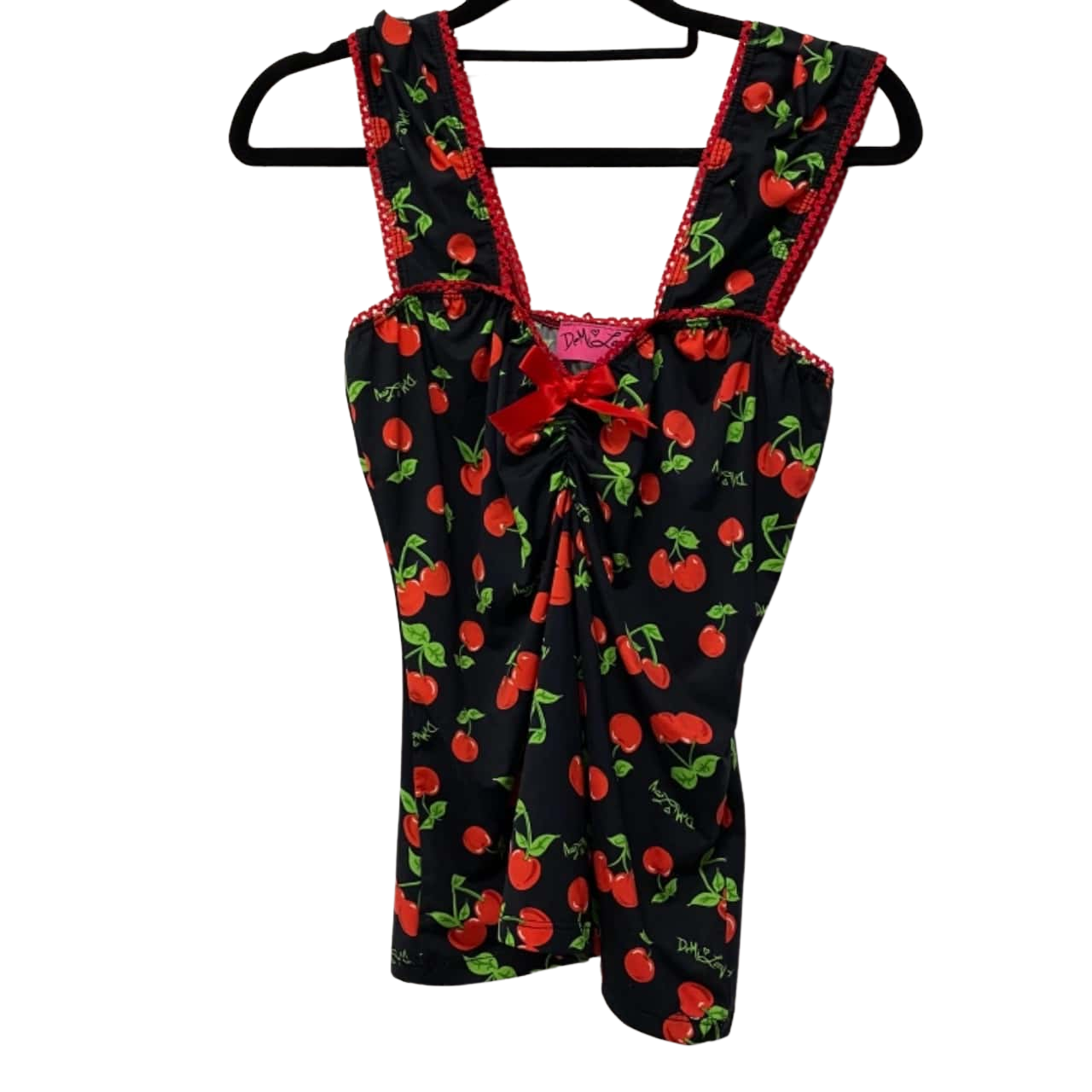 Vintage Demi Loon Womens Size One Size Tank Black / Green / Red (Cherry)(s)