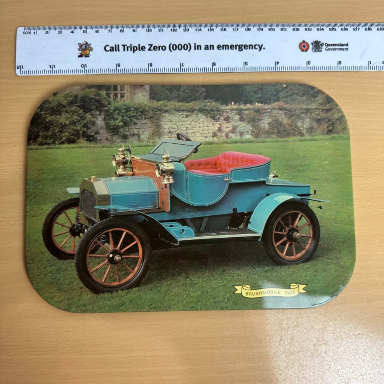 Set of 12 Vintage Car Place Mats