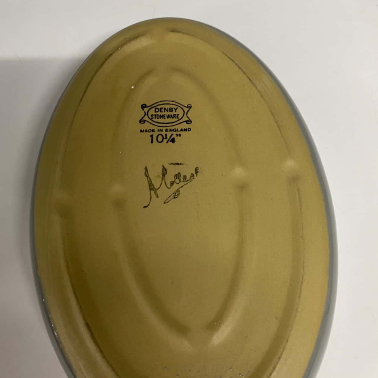 Vintage Denby Stoneware ‘Spring’ Ocal Roasting Dish