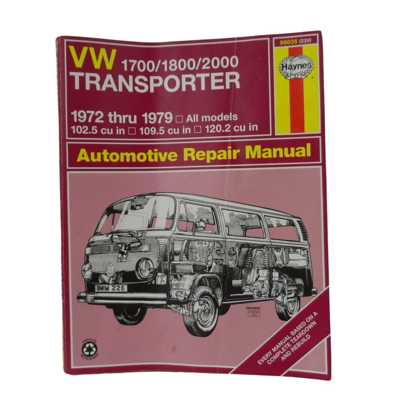 Volkswagen Transporter Manual 1972-79 1700/1800/2000 Repair Manual(s)