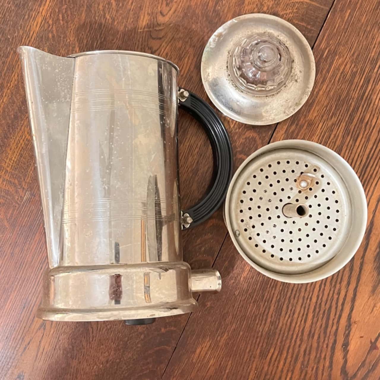 Mid Century Modern Hecla Stainless Coffee Percolator