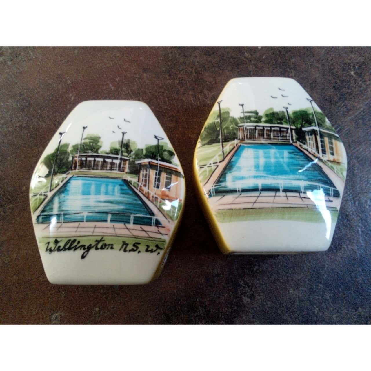 Vintage Wellington NSW Salt & Pepper Set