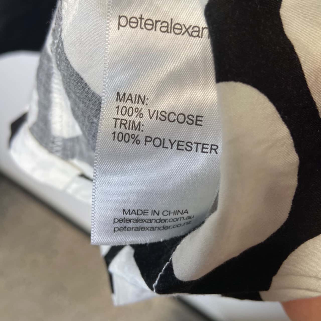 Peter Alexander Womens Size L long Sleeve Pj Set Black/ White/ Polkadot(s)