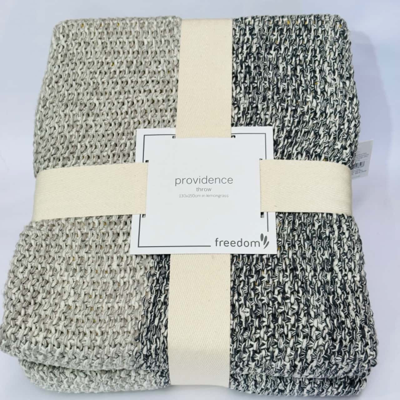 BNWT FREEDOM Cotton Throw Grey(s)