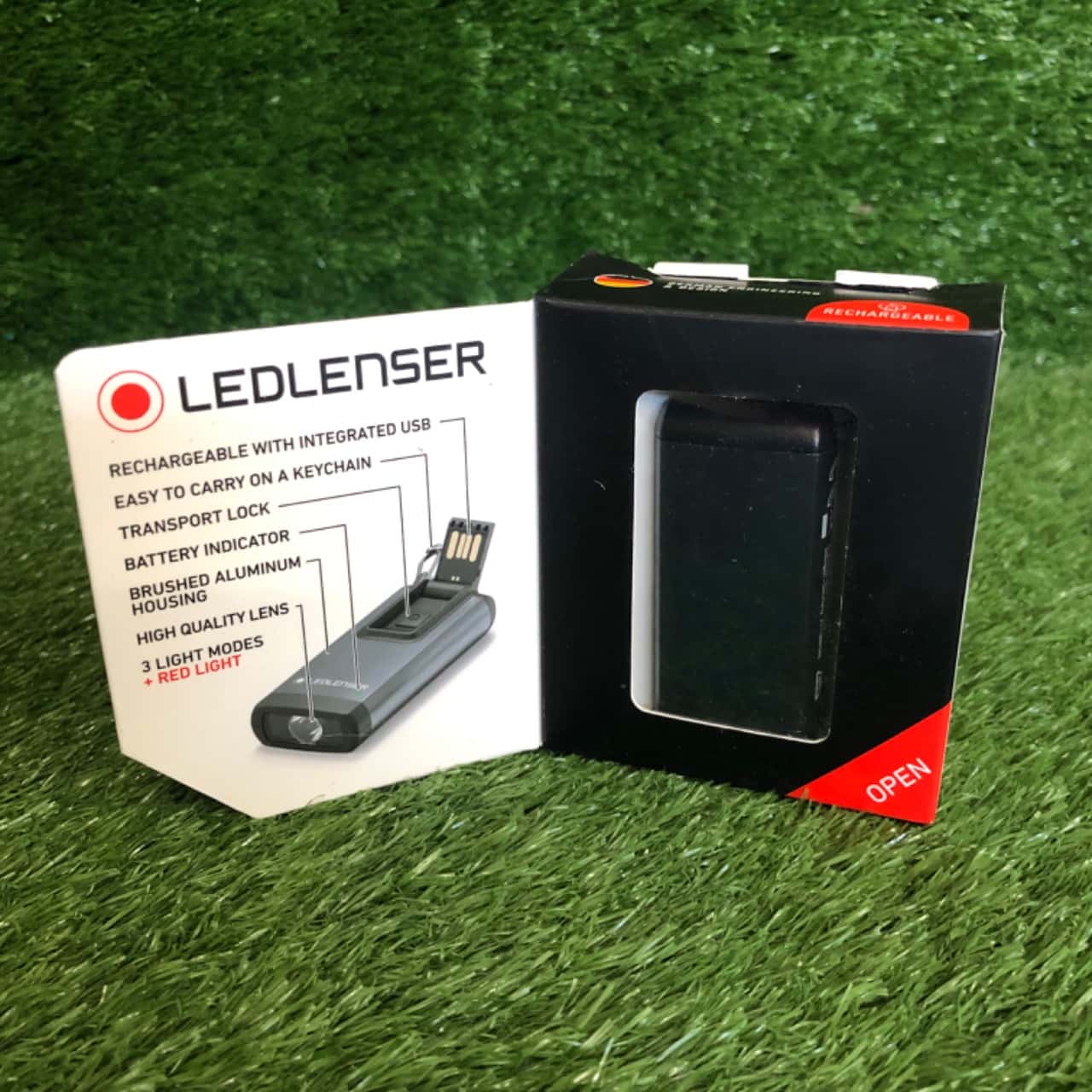 Led Lenser K6R Keyring Light - Grey (New)
