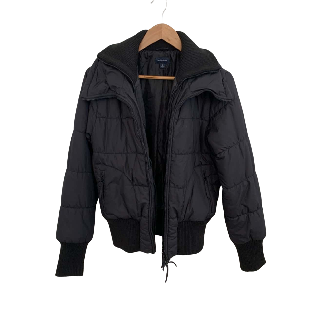 Witchery Medium Black Puffer Jacket
