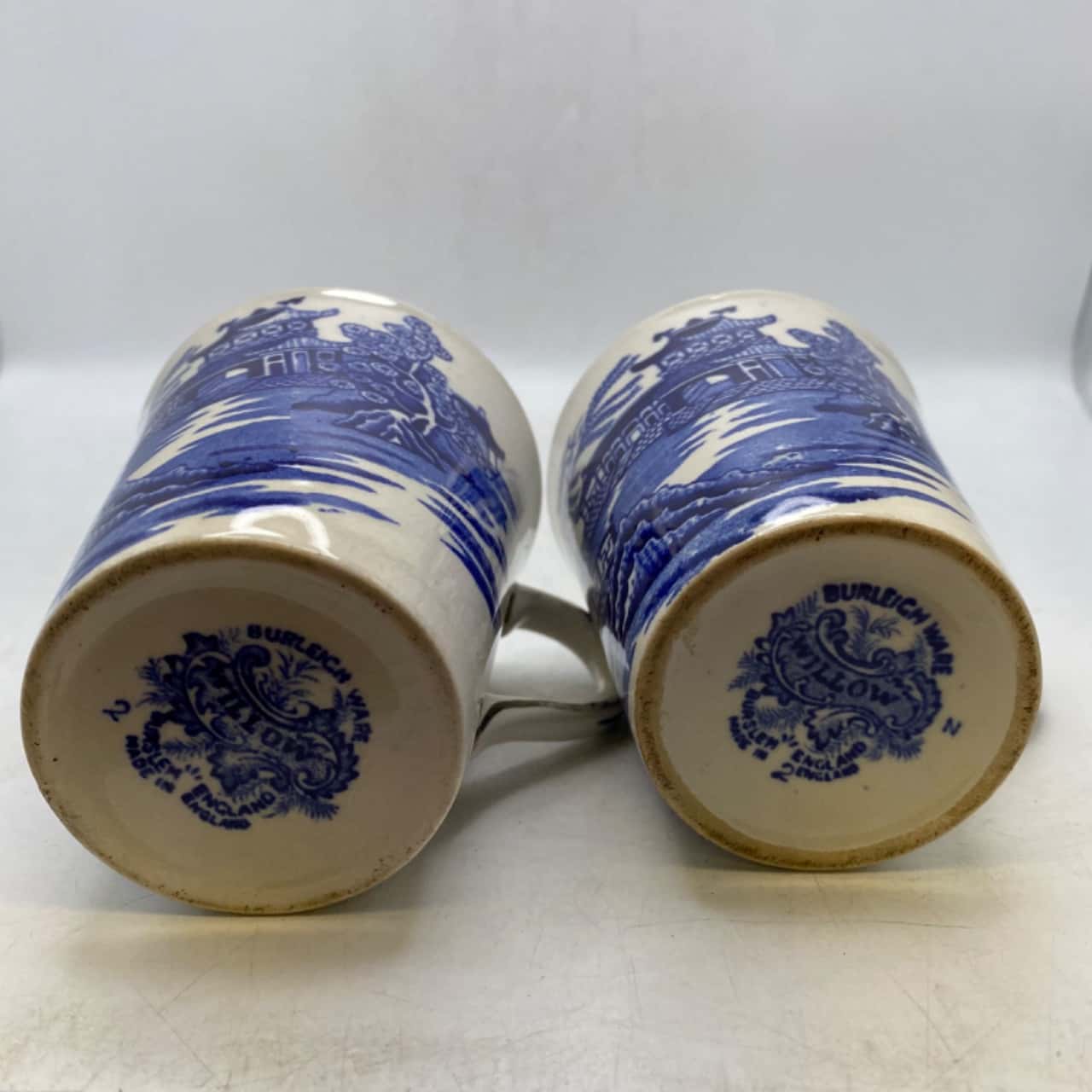 Vintage Burleigh Ware Willow Set of 2 Coffee Mugs(s) - Used As New ...