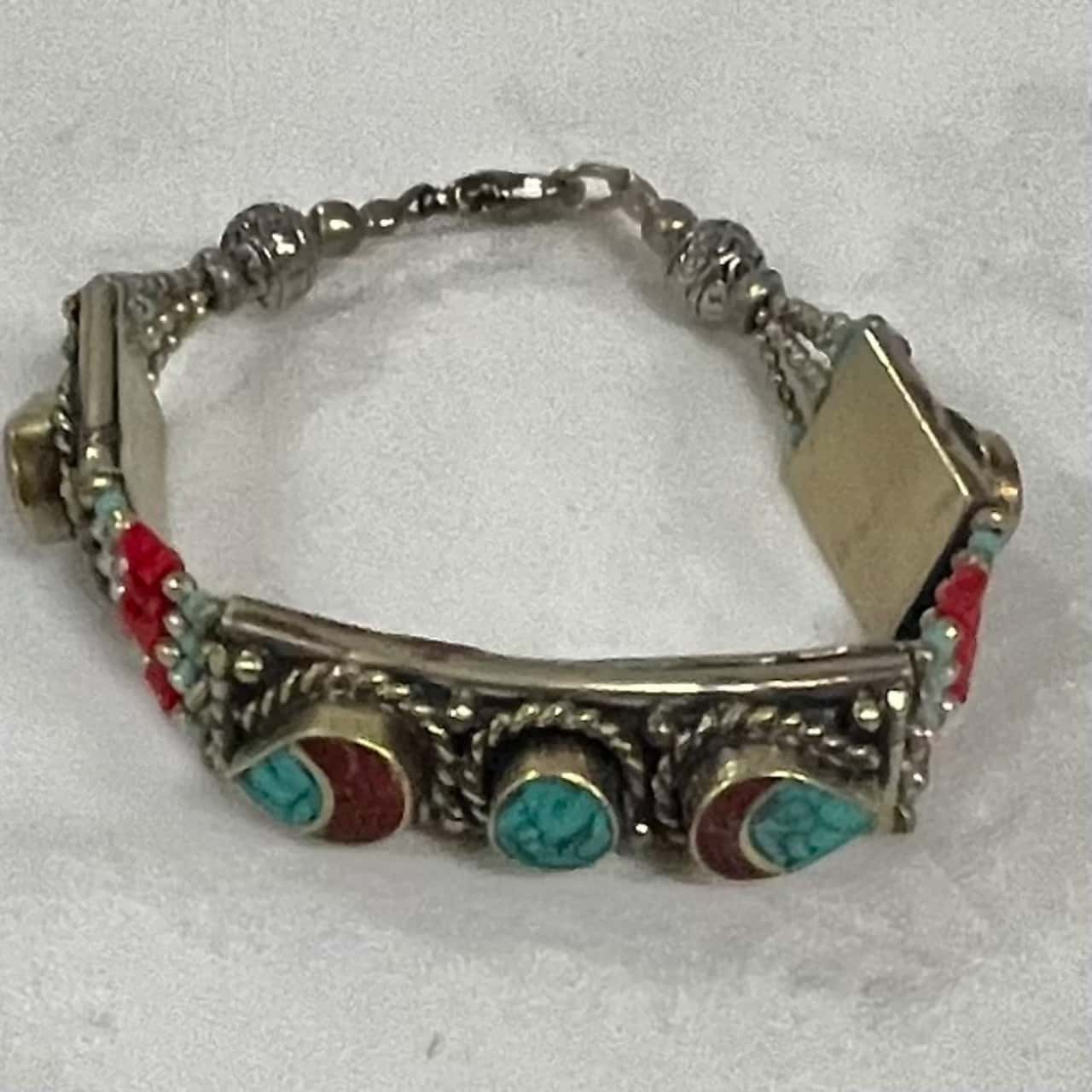 Boho Indian style silver bracelet (s)