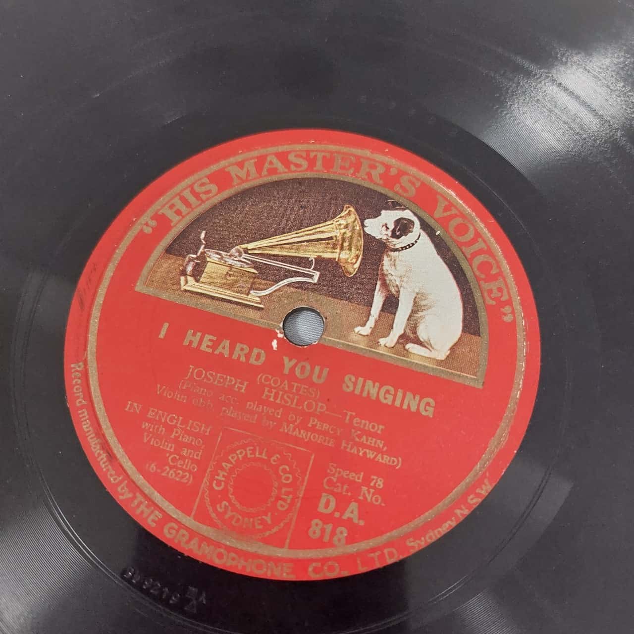 His masters voice record