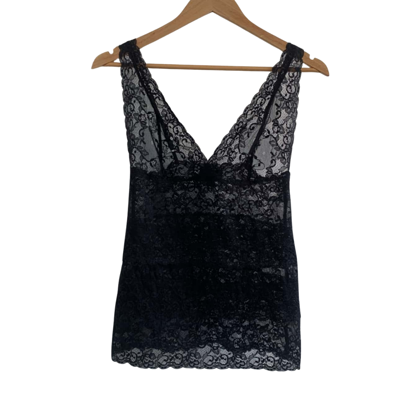 Witchery Medium Black Lace Top