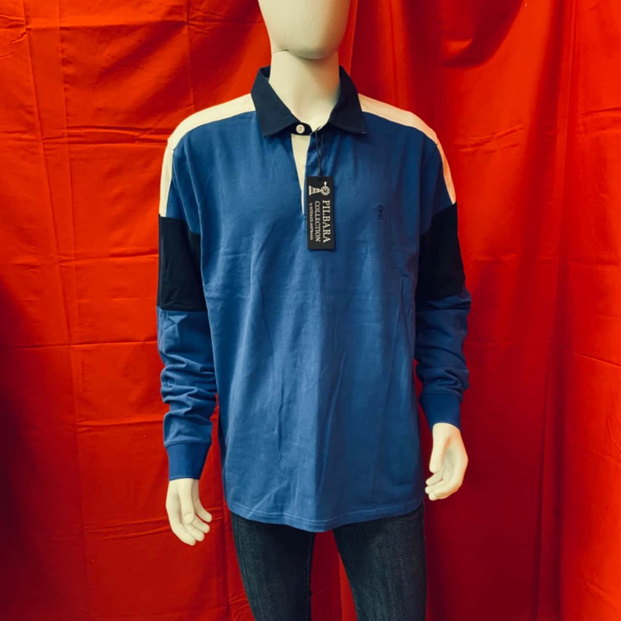 Mens Rite Mate "Pilbara Collection Size M Long Sleeve / Polos Blue ...