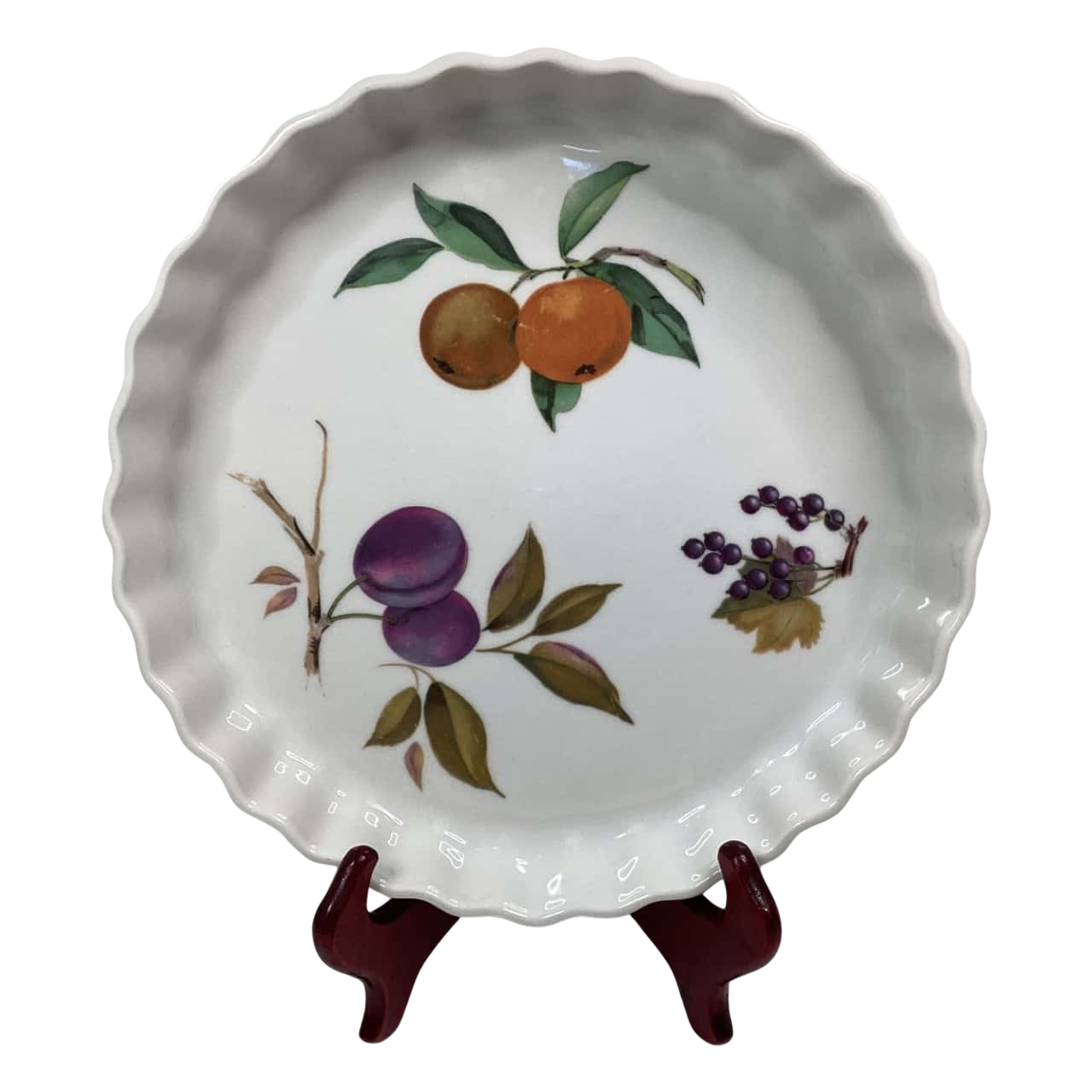 Royal Worcester Evesham ‘M’ quiche dish