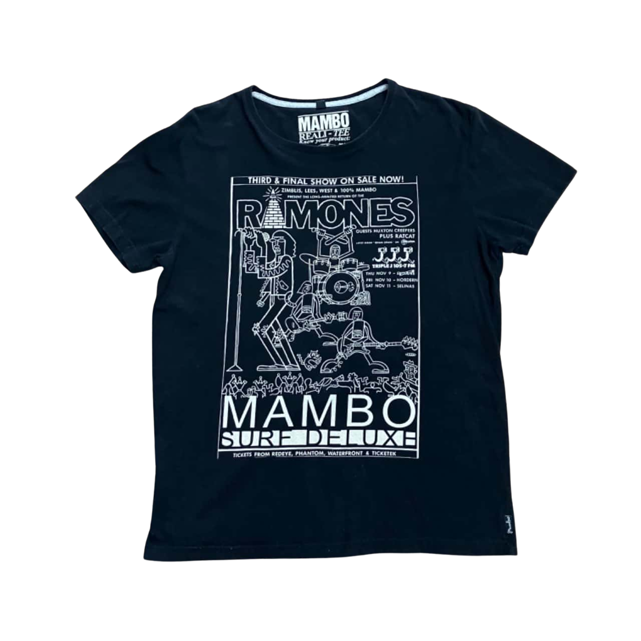Rare Mambo Ramona’s Tour Shirt 1989 Size M Black (s)