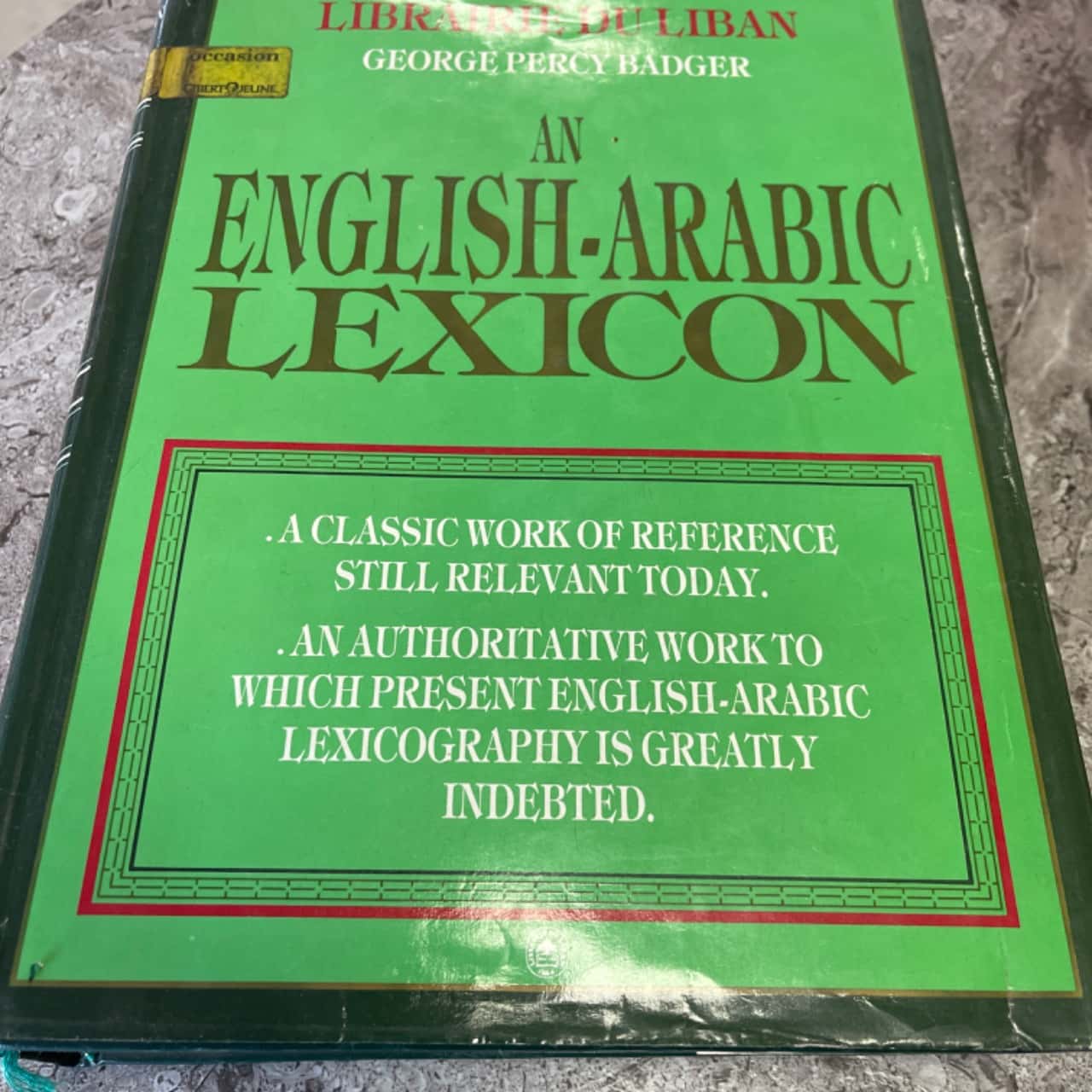 An English- Arabic Lexicon(s)