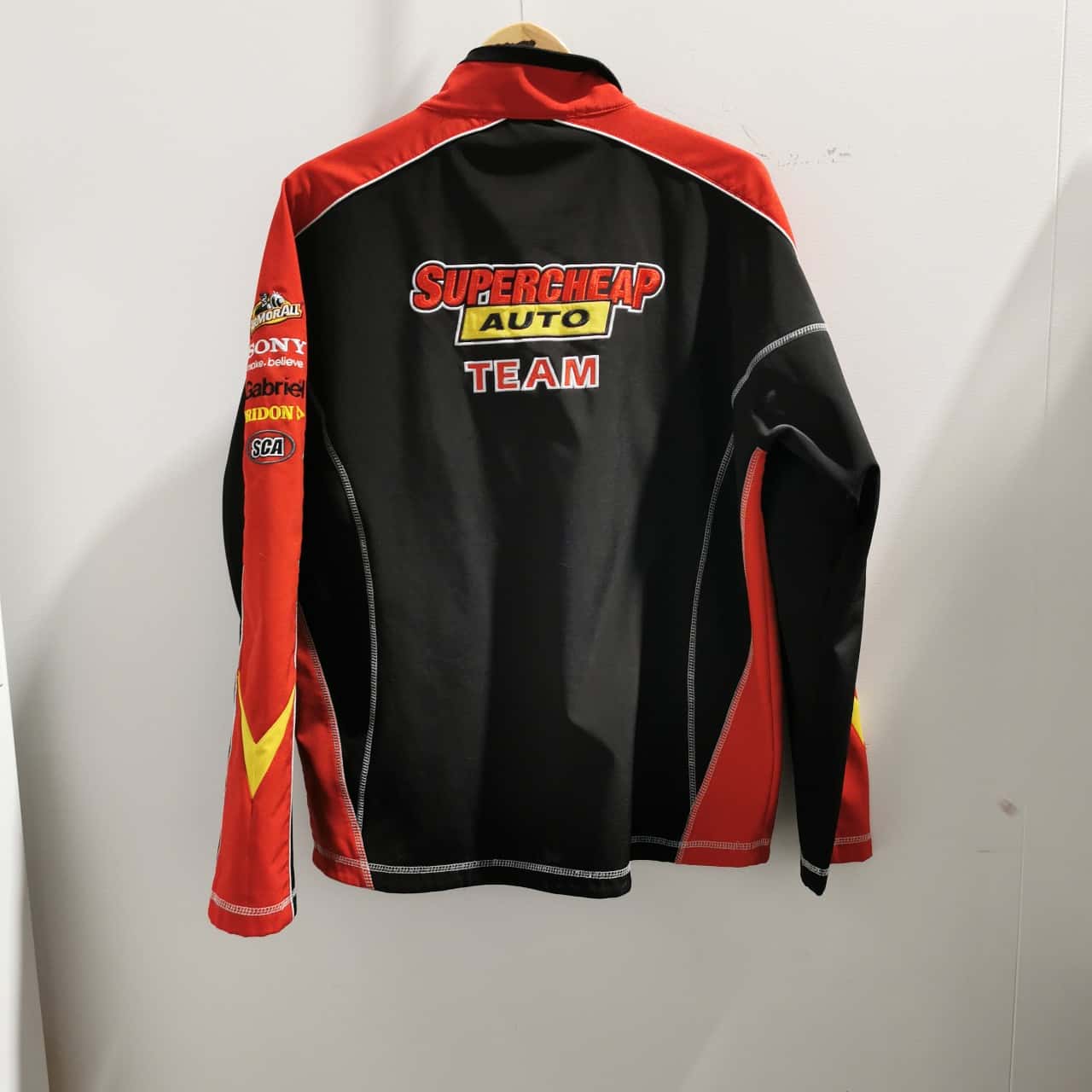 Supercheap Auto Racing Mens Size L Jacket Black / Red / White / Yellow (s)