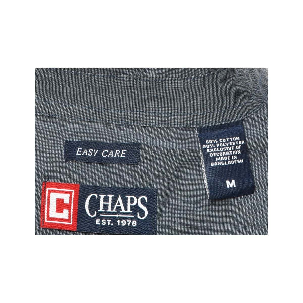 Chaps Mens Size L Long Sleeve Shirt Blue (s)