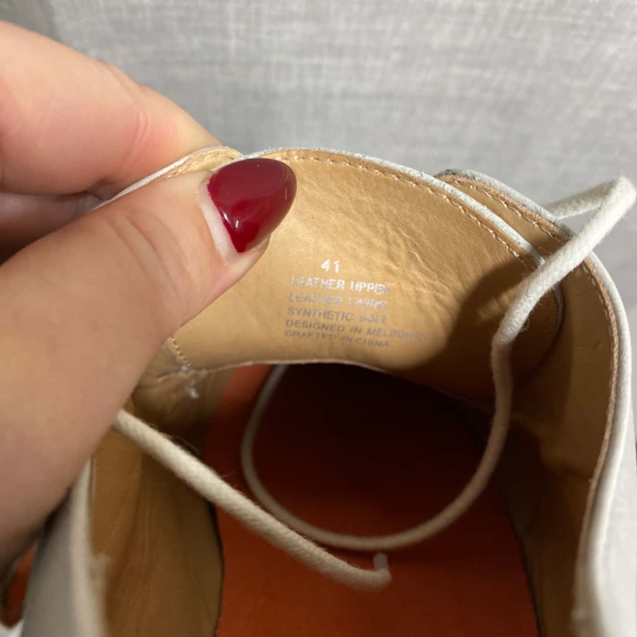 BARED Womens Size 41 Grey / White Lace Up Shoe(s)