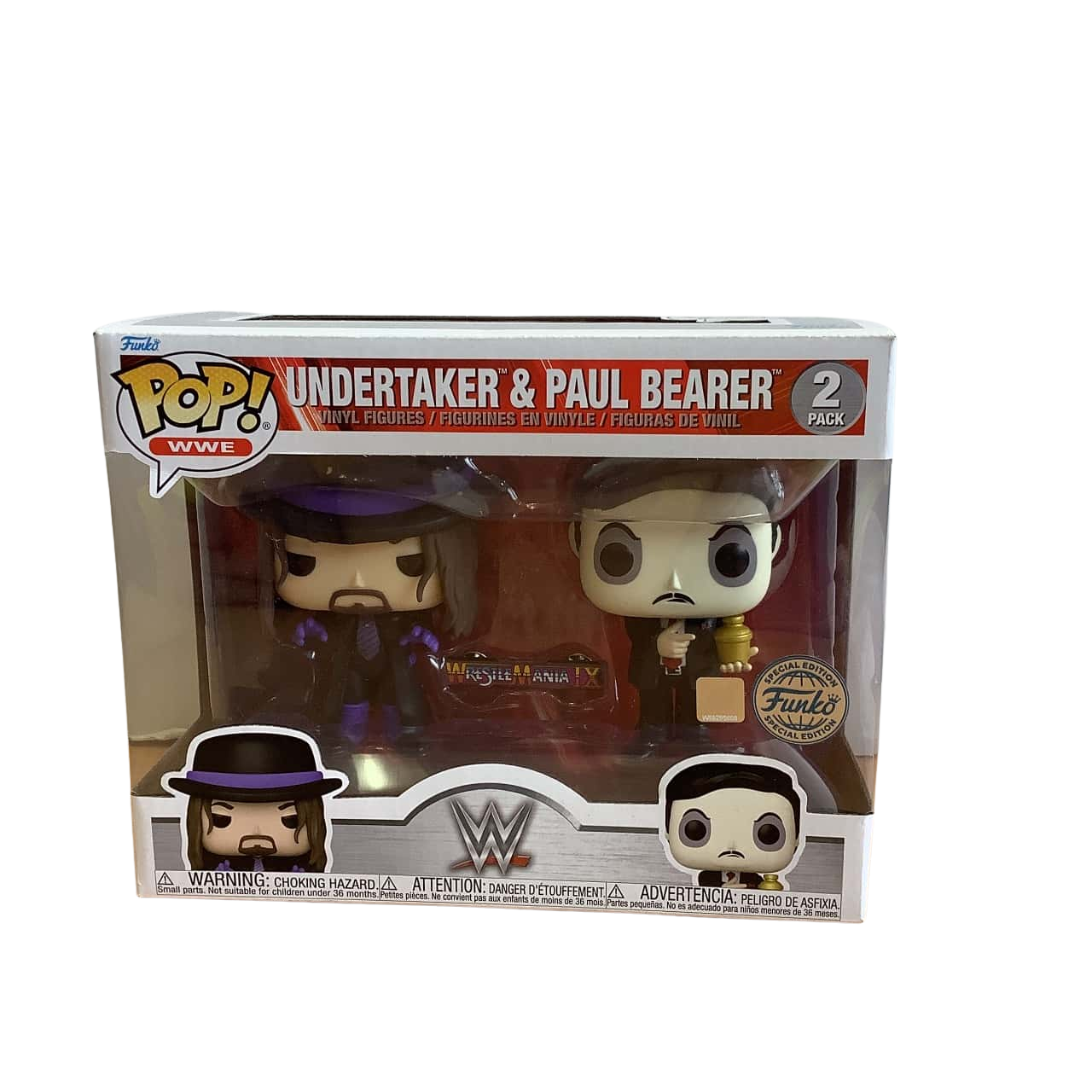 Brand New POP! WWE Undertaker & Paul Bearer 2 Pack
