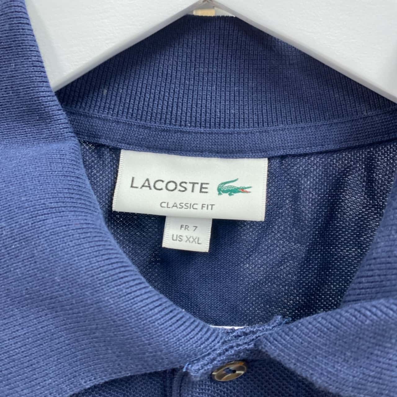 Lacoste Mens Size XXL Polos Navy Blue (s)
