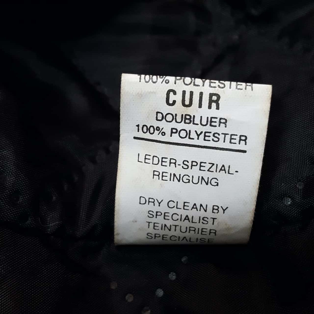 Vintage 1980's Echtes Leder Futter Leather Biker Jacket Plus Size 6XL