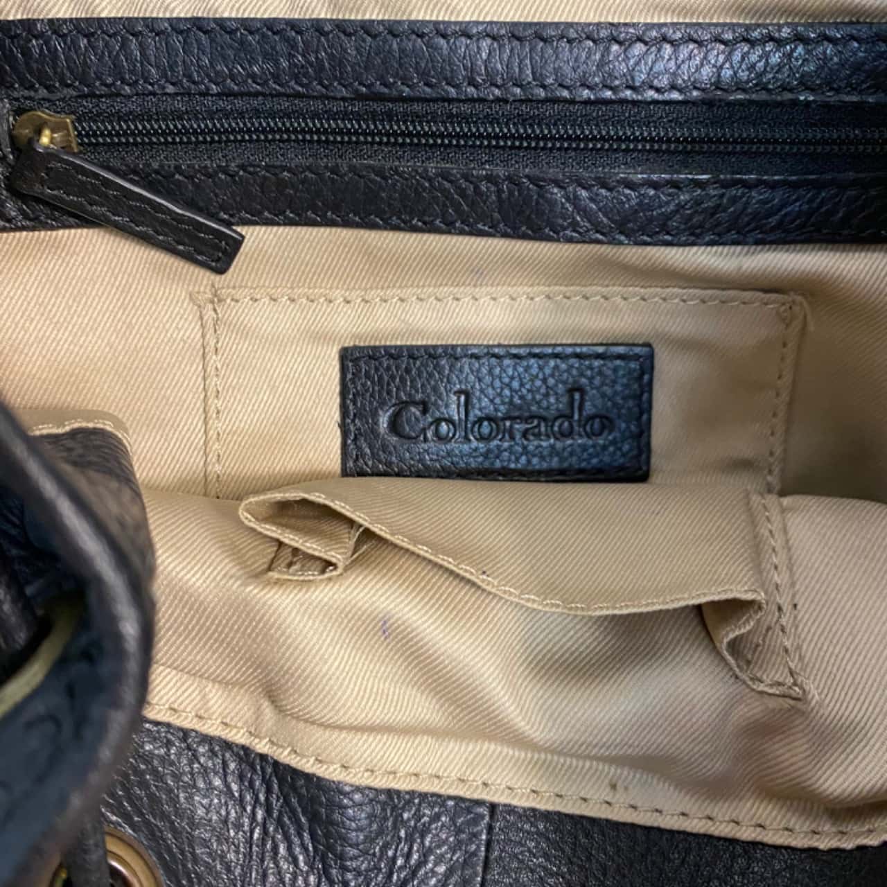 Colorado Womens Black 100% Leather backpack (s)