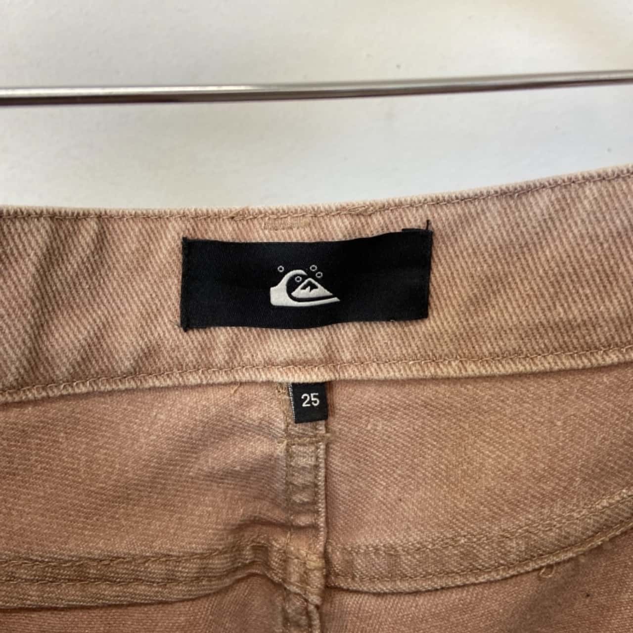 Quicksilver Womens Size 25 Straight Jeans Beige