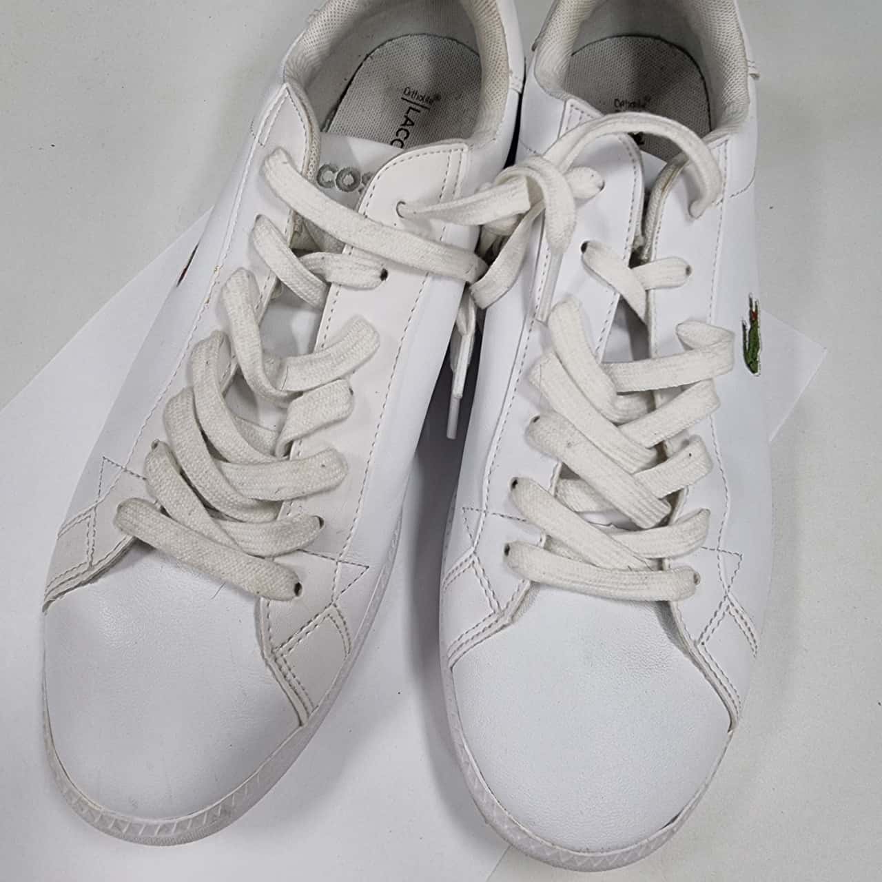 Lacoste Unisex Size 7 Green / White (s)