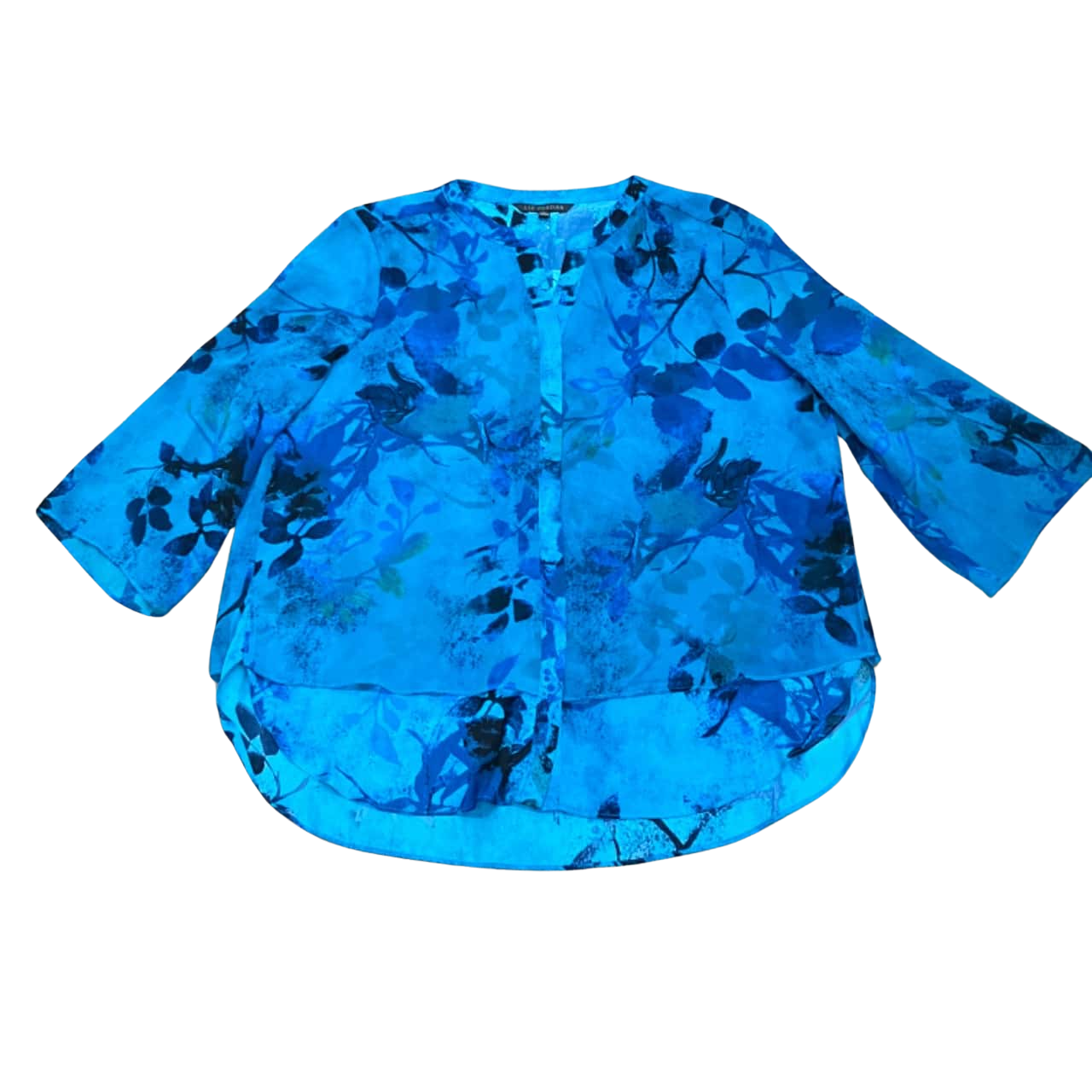 Liz Jordan Flare Sleeve Floral Overlay Shirt Size 16 BNWT