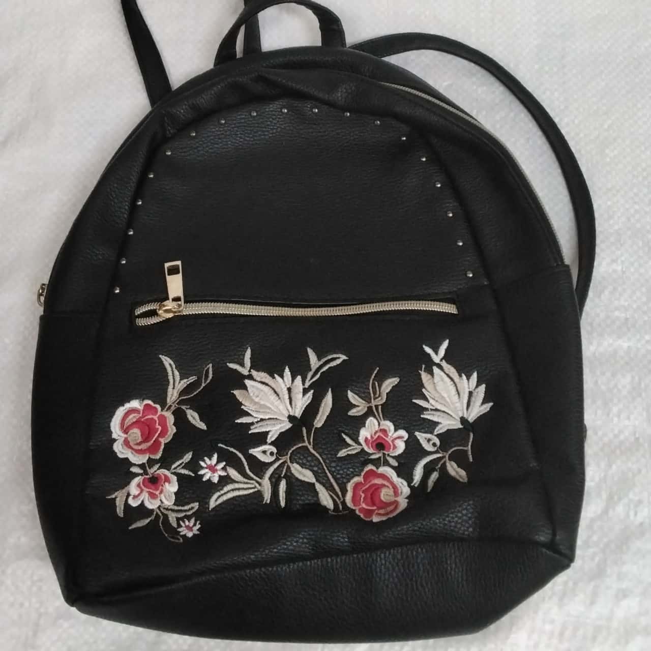 Primark Womens Backpack Black Width 24cm Length 23cm (s)